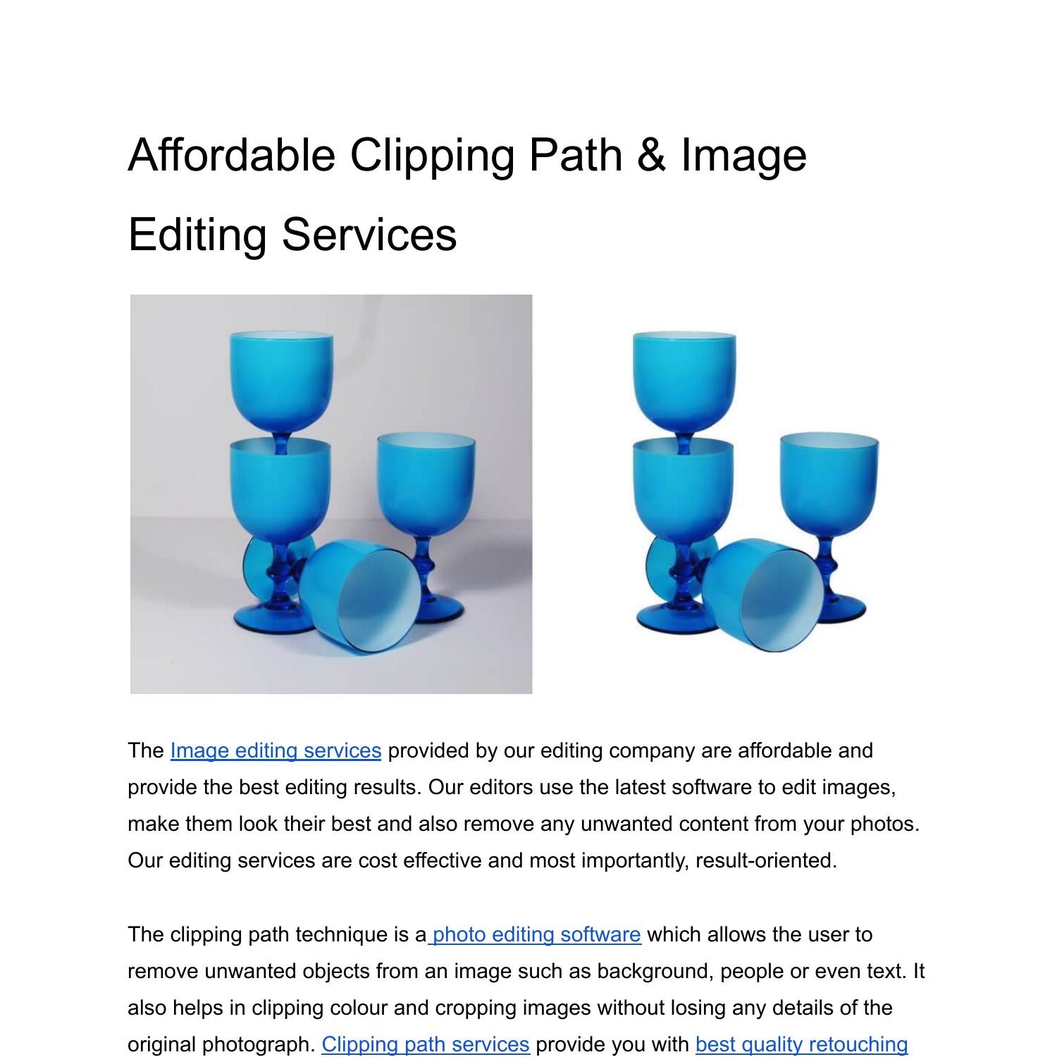 Learn How to Find Affordable Clipping Path & Image Editing Services ...