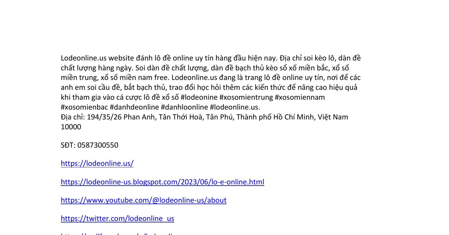 Lô đề online.docx | DocDroid