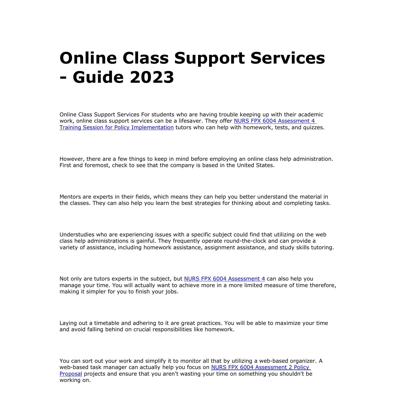 Online Class Support Services - Guide 20232.pdf | DocDroid