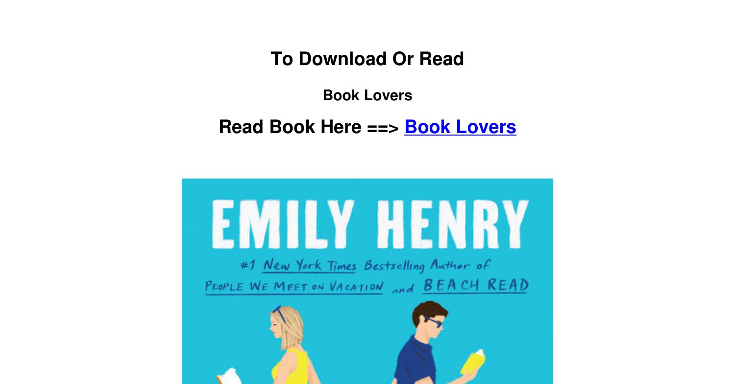 Download PDF Book Lovers by Emily Henry.pdf | DocDroid