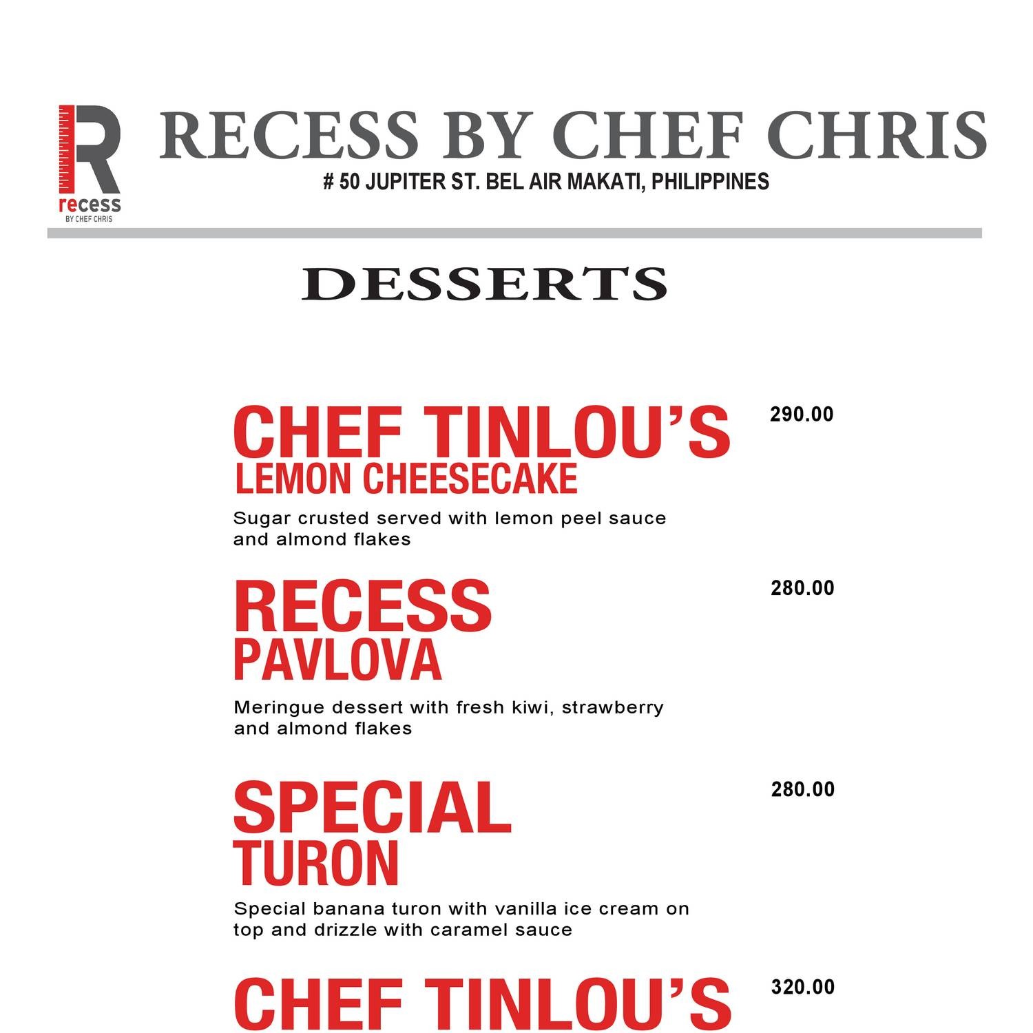 UPDATED DESSERTS MENU january.pdf | DocDroid