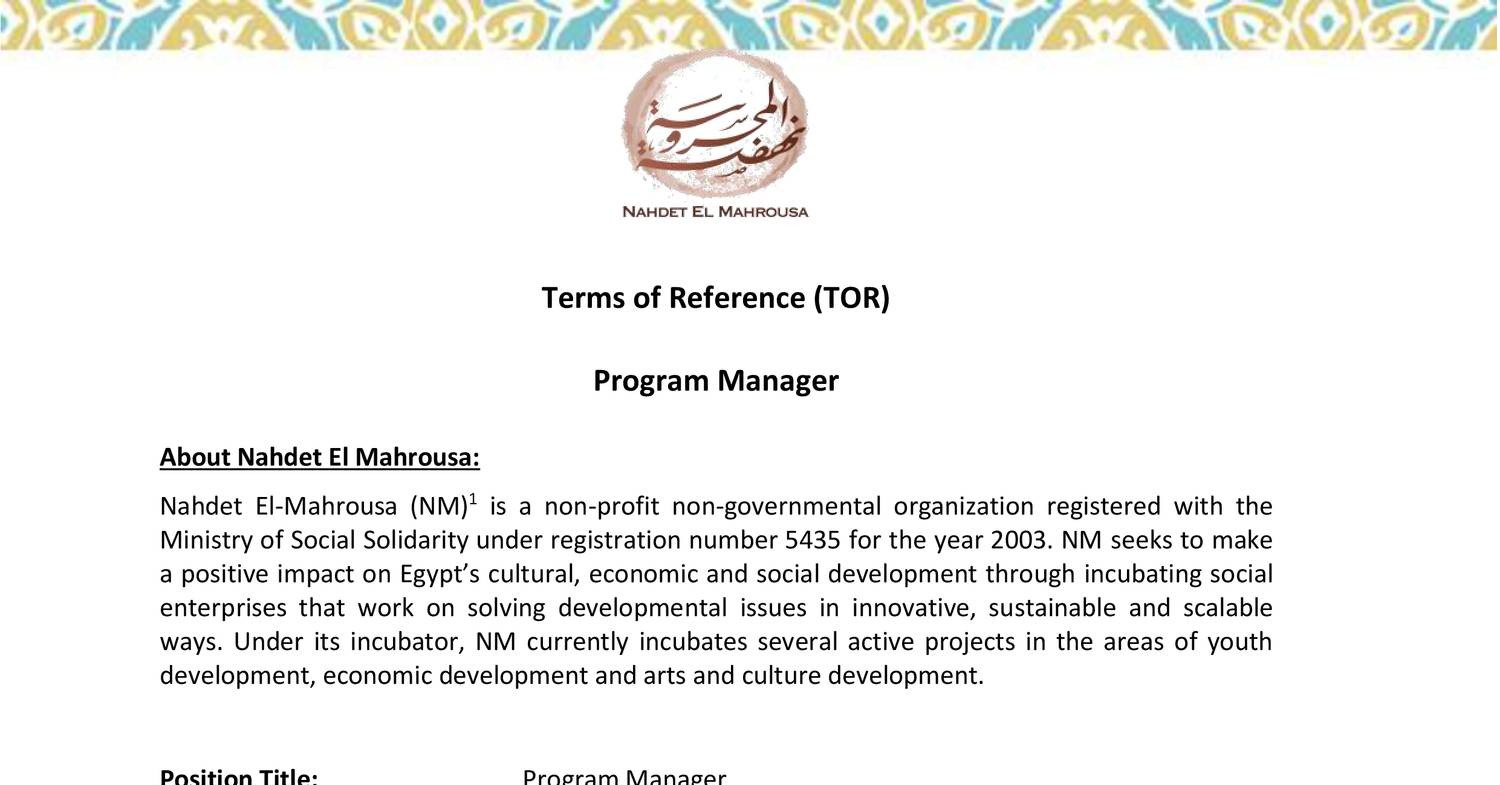 Program Manager TOR May 2018.pdf | DocDroid