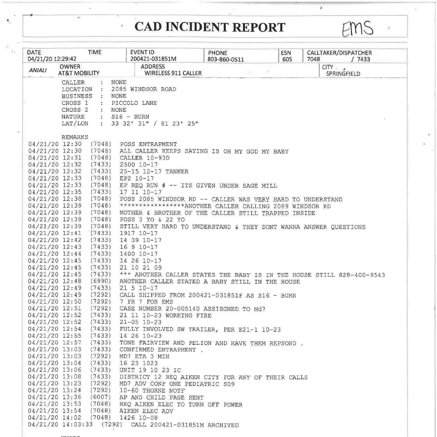 CAD INCIDENT REPORT EMS.pdf | DocDroid