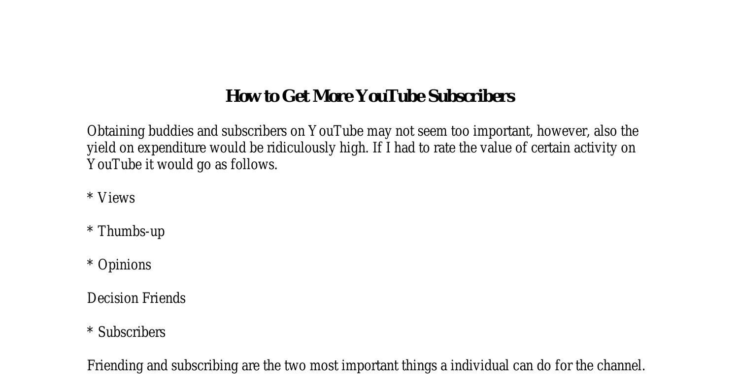 How to Get More YouTube Subscriberr.pdf | DocDroid
