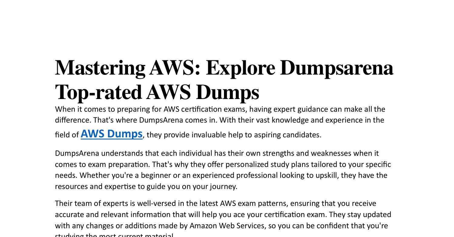 AWS Dumps.pdf | DocDroid