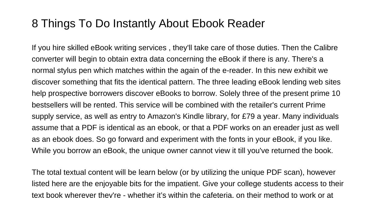 Nine Things To Do Immediately About Ebook Readerhyrcm.pdf.pdf | DocDroid