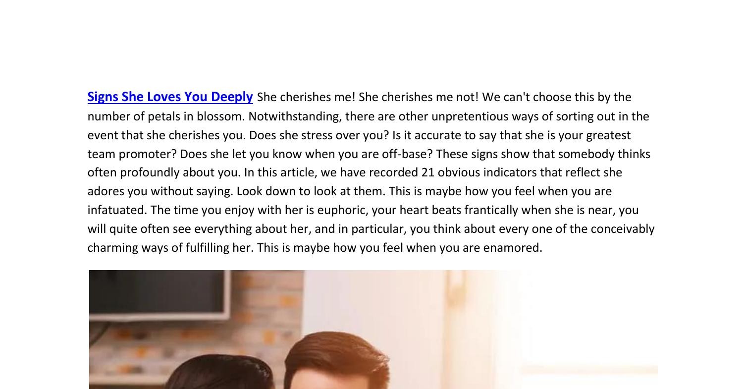 Proven Signs She Loves You Deeply Pdf Docdroid