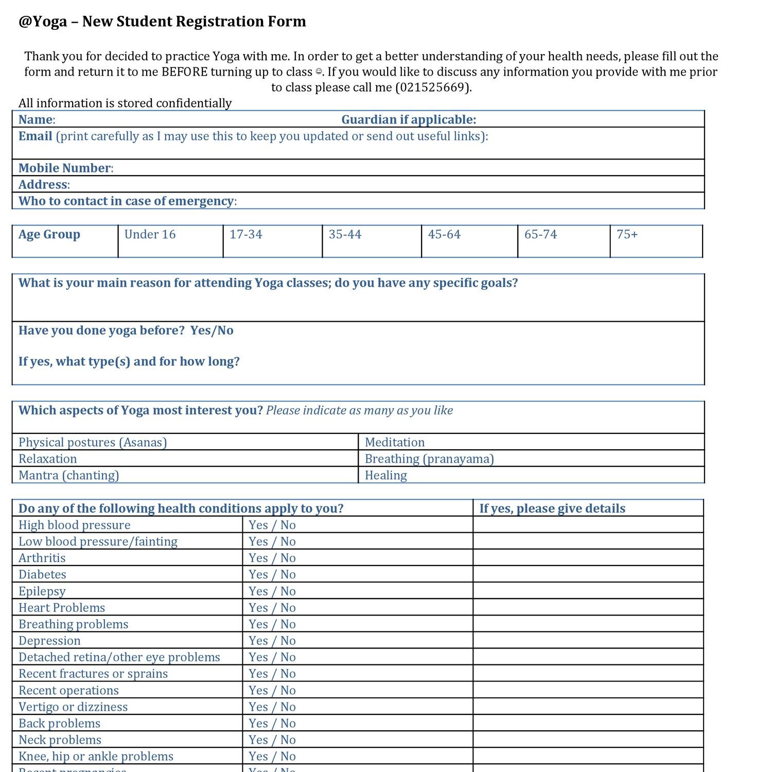 Student Registration Form pdf DocDroid