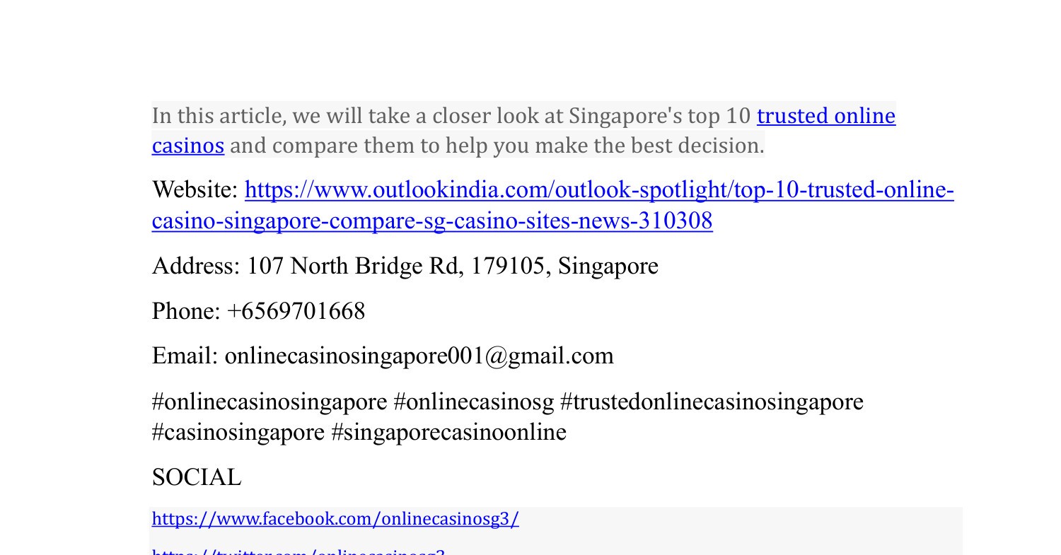 onlinecasinosingapore.docx | DocDroid