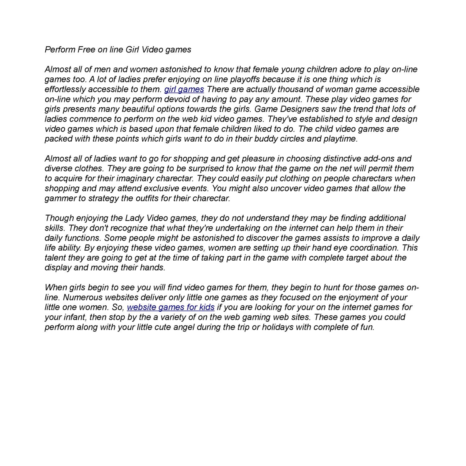 girl games.pdf | DocDroid