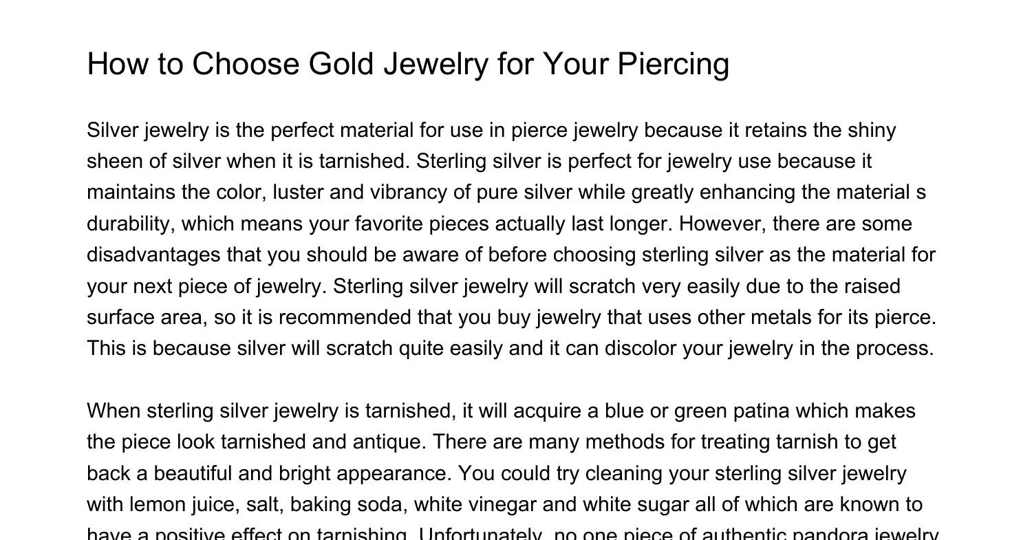 How to Choose Gold Jewelry for Your Piercingldoel.pdf.pdf | DocDroid