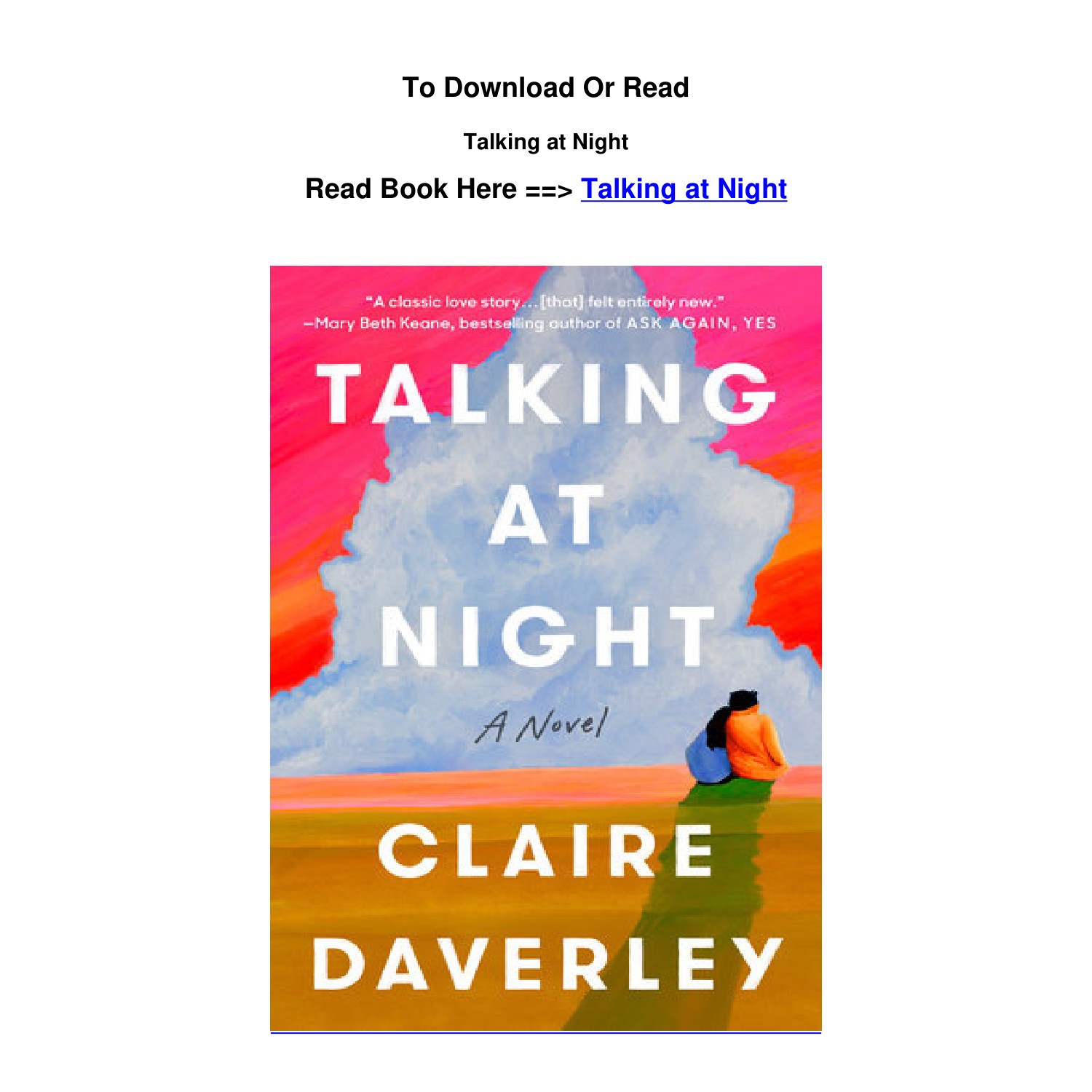 download PDF Talking at Night BY Claire Daverley.pdf | DocDroid