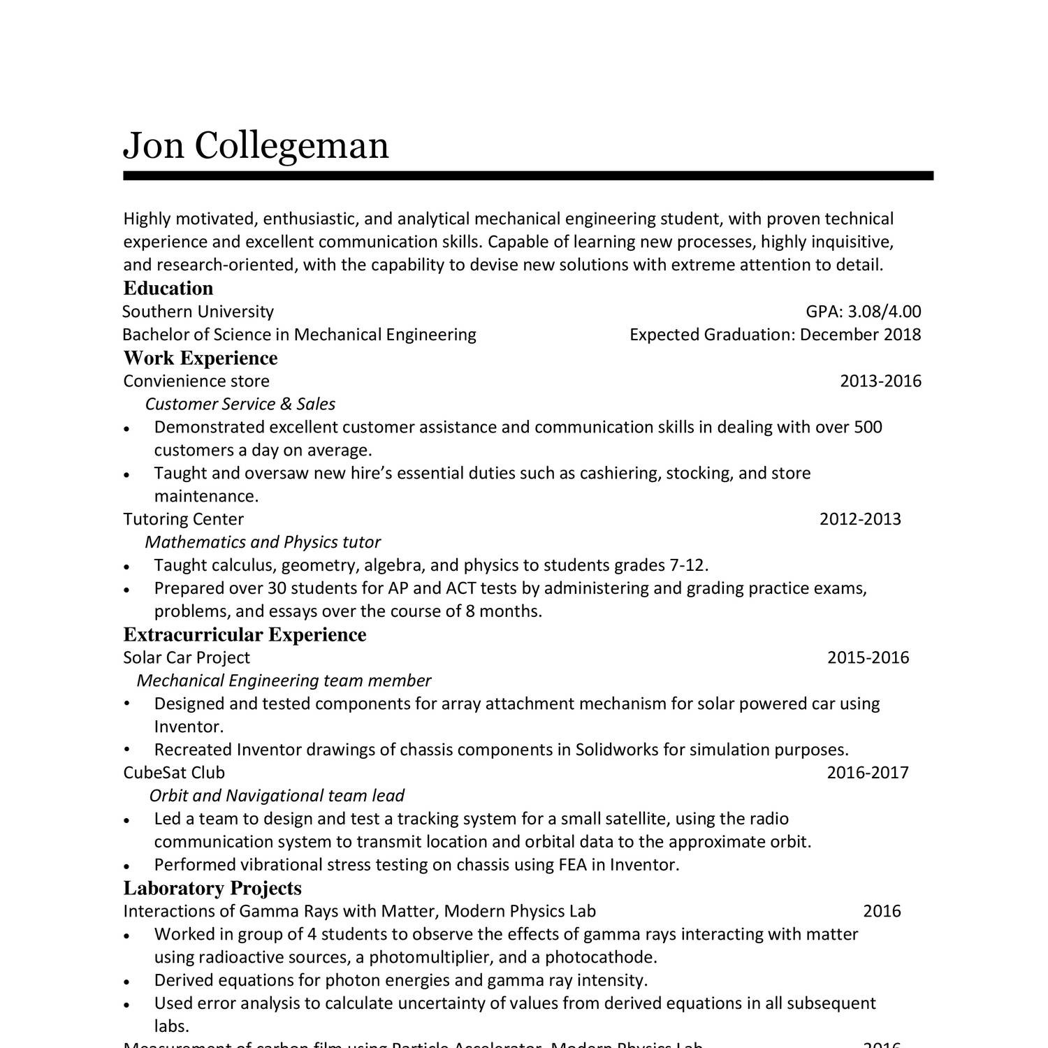 Fake Resume 2017.docx.pdf | DocDroid