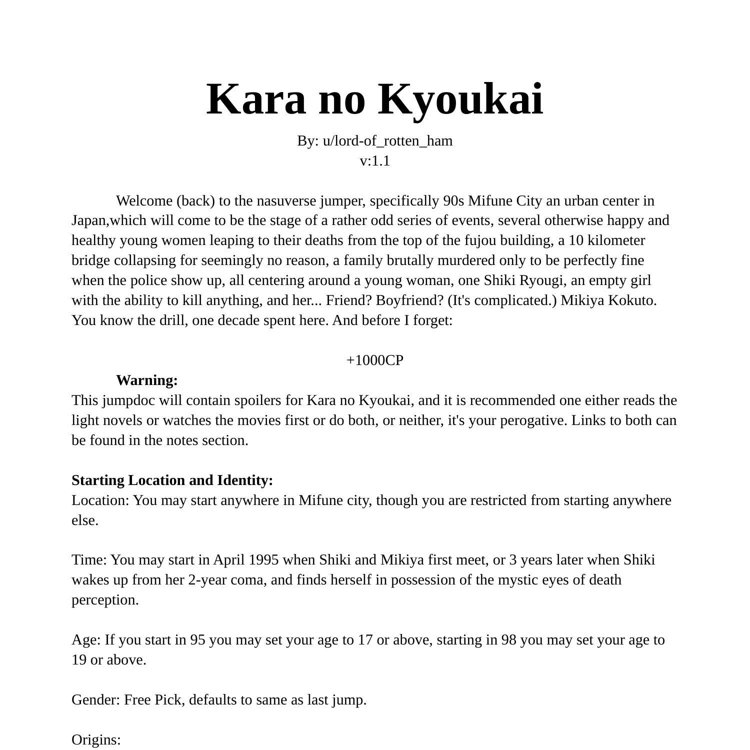 Kara No Kyoukai v1.1.odt | DocDroid