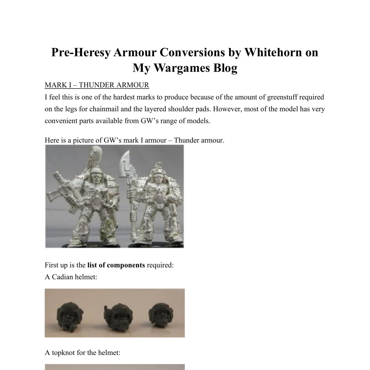 My Wargames Armour Conversion Guide by Whitehorn.pdf | DocDroid