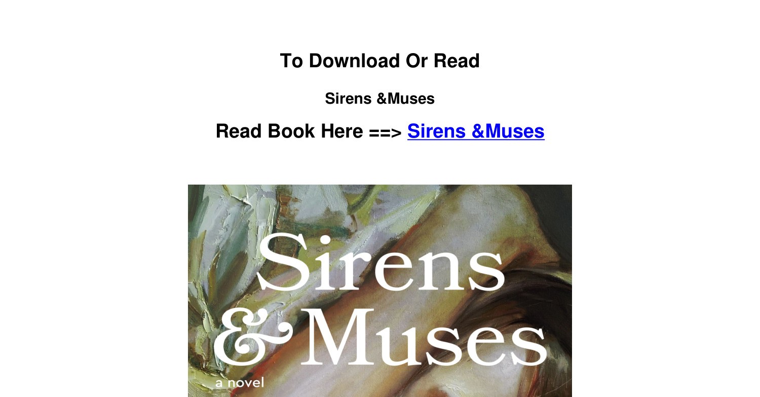 Pdf download Sirens Muses by Antonia Angress.pdf | DocDroid