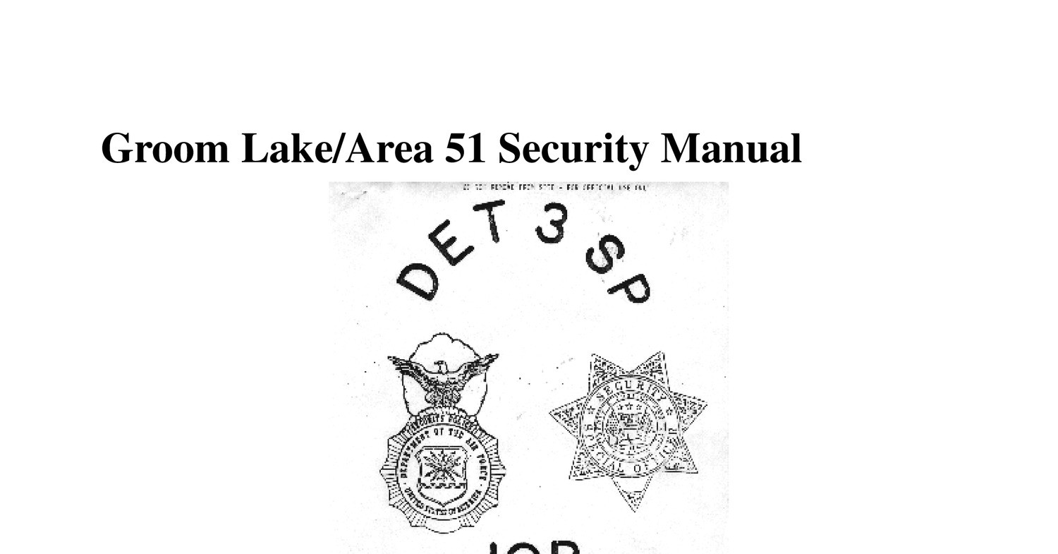 AREA 51 Security - mannual for the security team at Area 51.doc | DocDroid