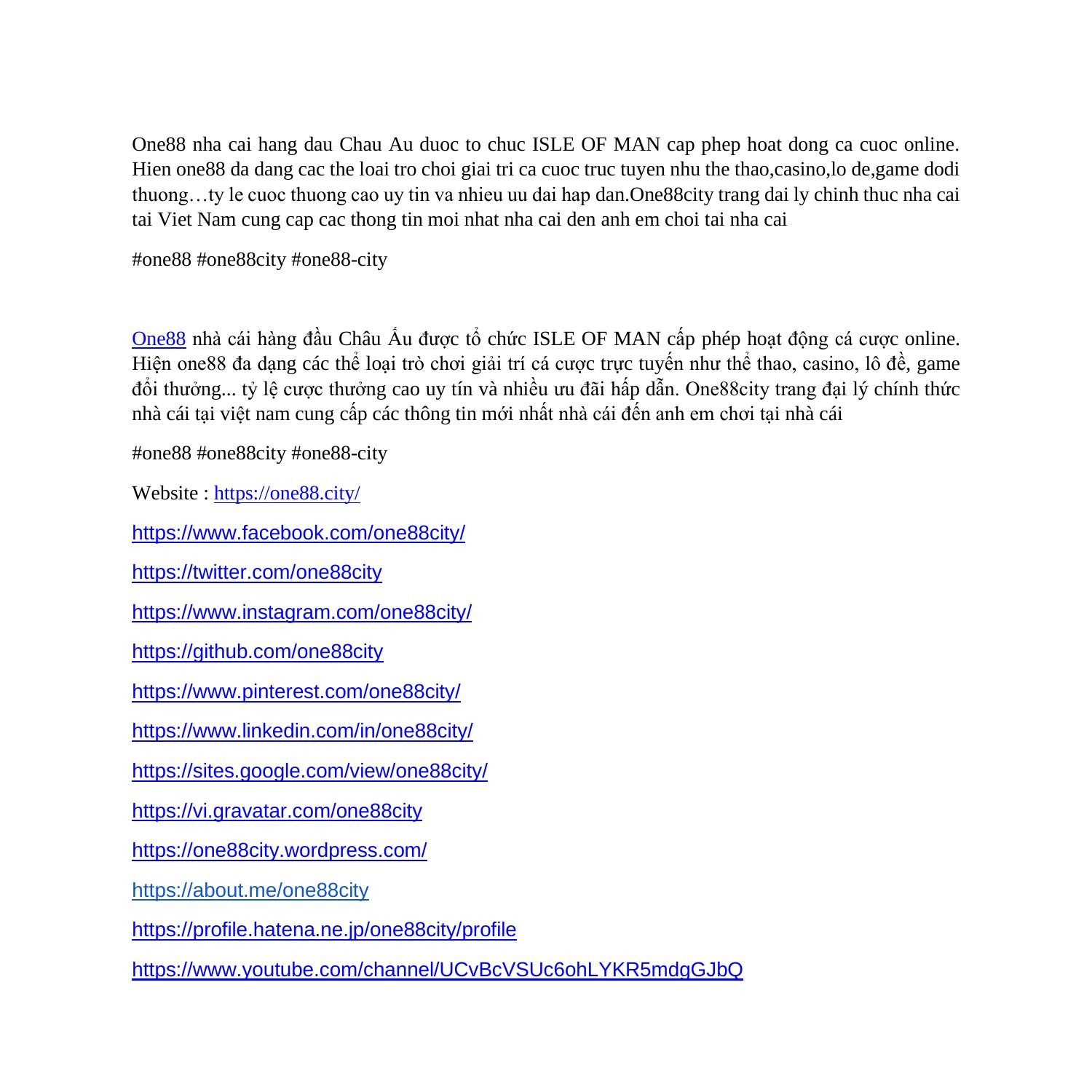 One88 nha cai hang dau Chau Au duoc to chuc ISLE OF MAN cap phep hoat dong ca cuoc online.docx ...