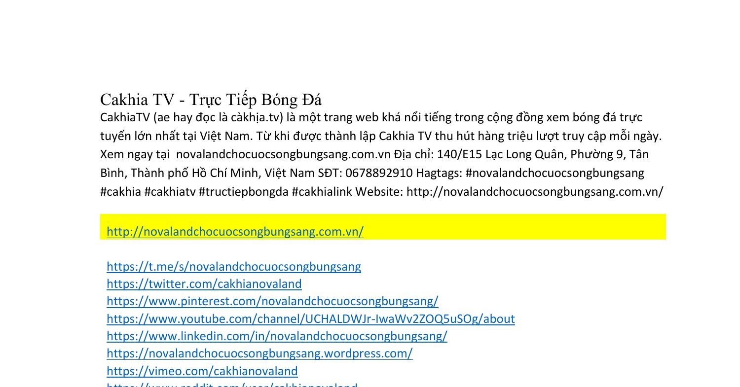 Cakhia TV.docx | DocDroid