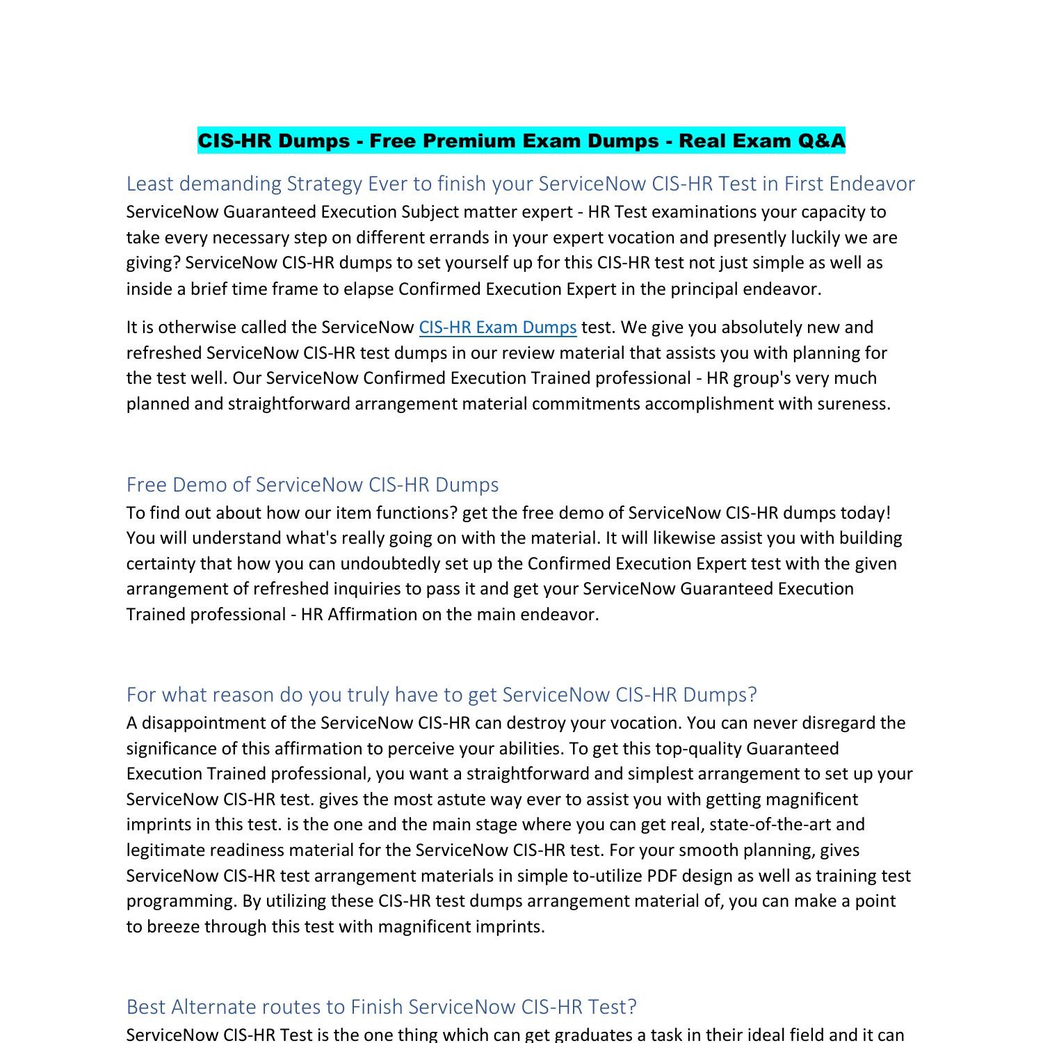 CIS-HR Exam Dumps.pdf | DocDroid