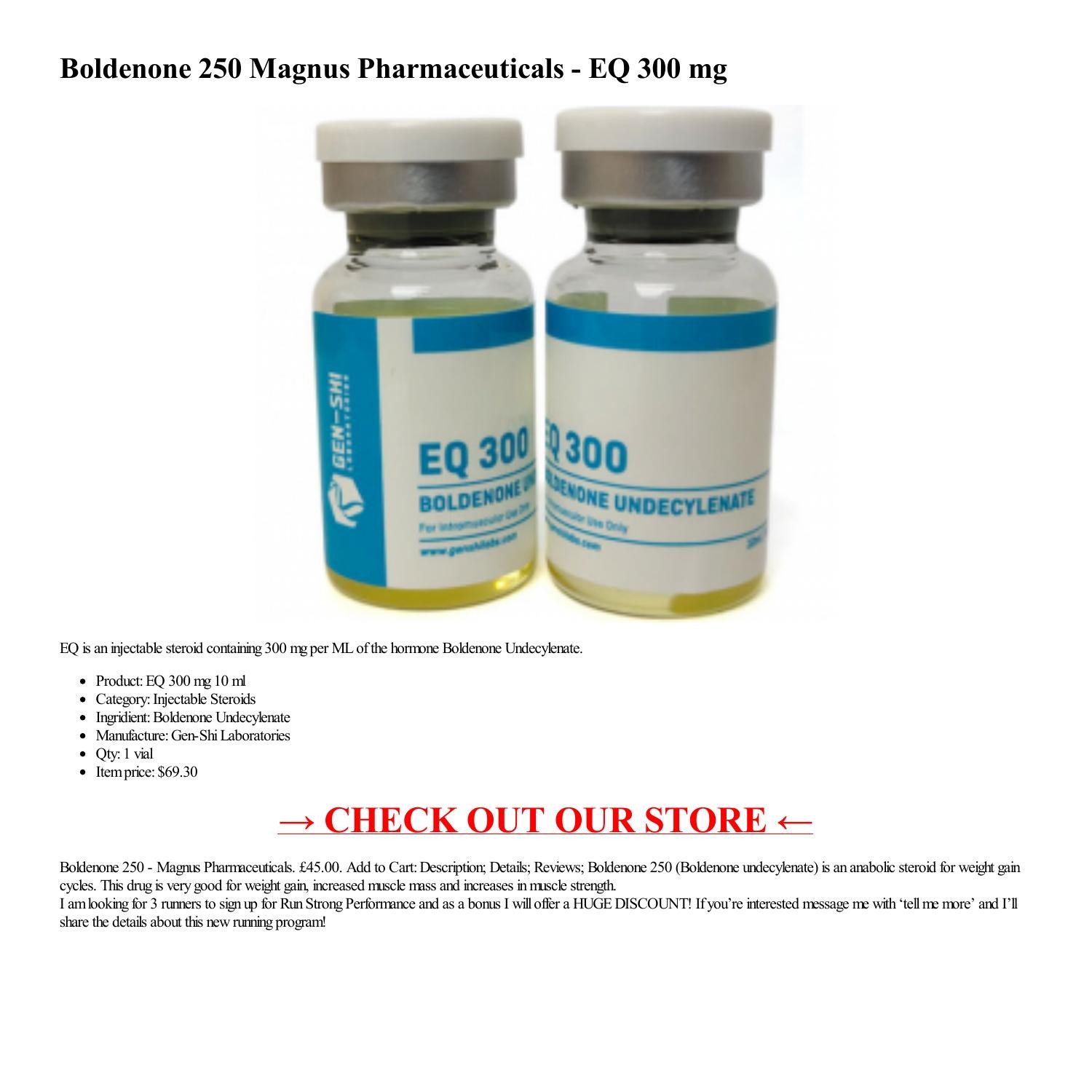 Boldenone 250 Magnus Pharmaceuticals - EQ 300 mg-html.pdf | DocDroid