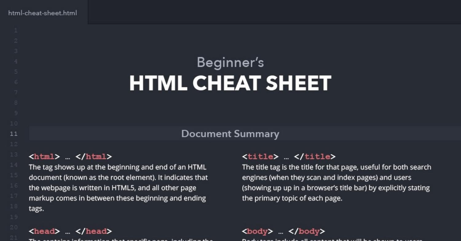 HTML Sheet.pdf | DocDroid
