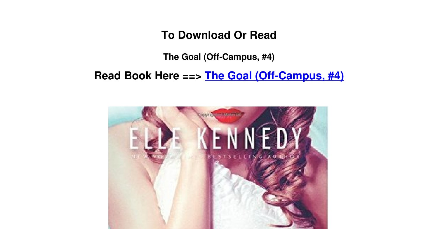 EPub download The Goal Off Campus 4 by Elle Kennedy.pdf | DocDroid