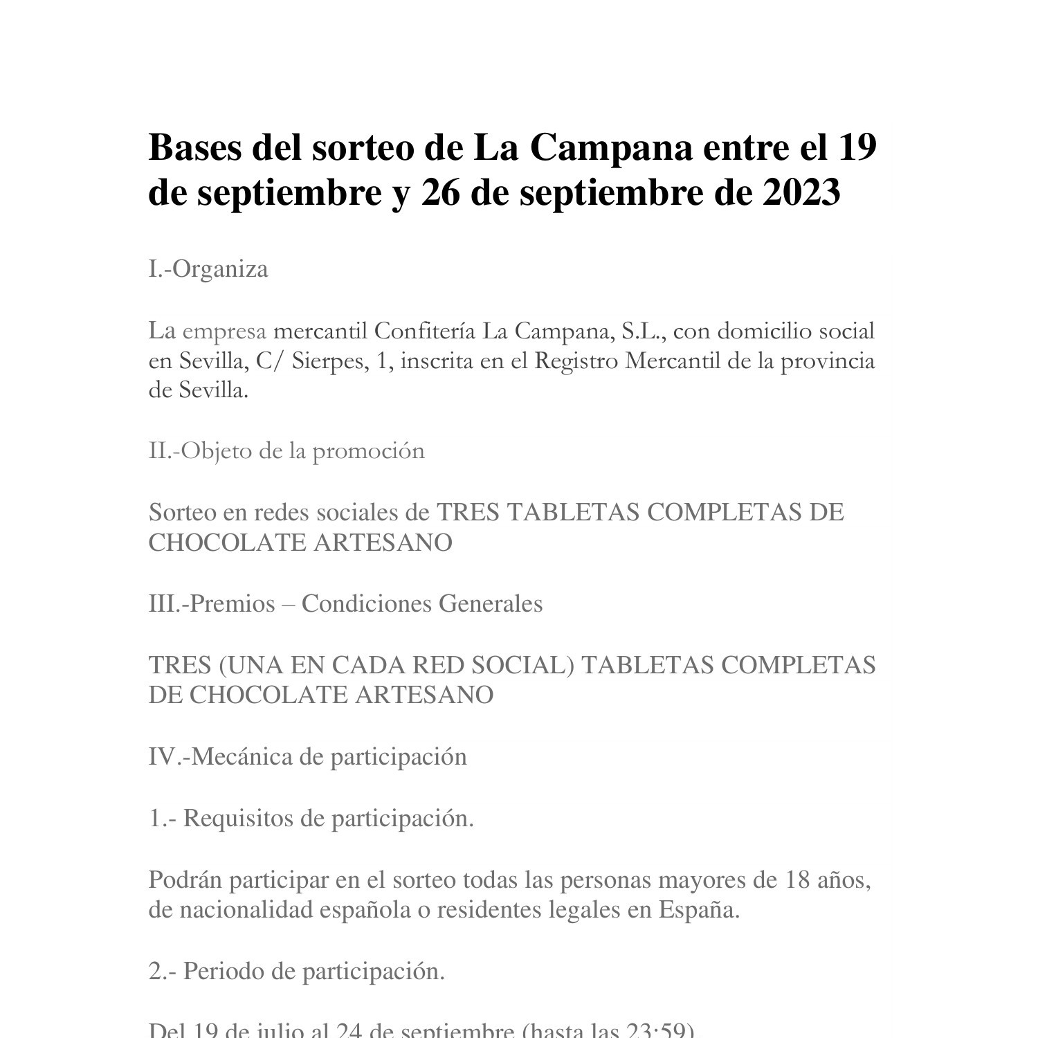 SORTEO PORCIONES COMPLETAS DE CHOCOLATE.pdf | DocDroid