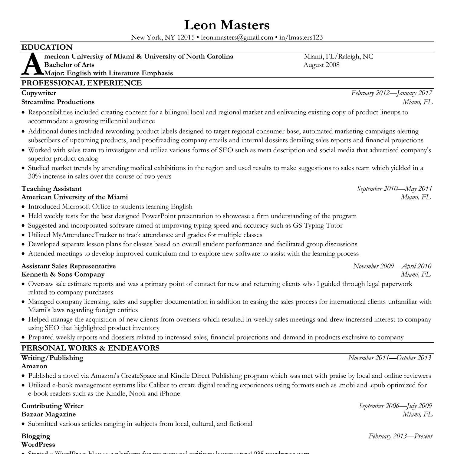 Fake Resume.pdf | DocDroid