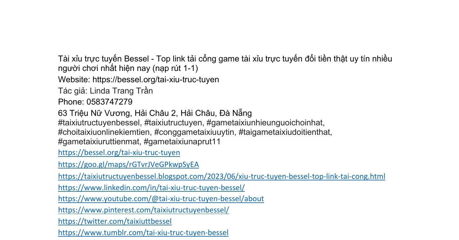 Tài xỉu trực tuyến Bessel.docx | DocDroid