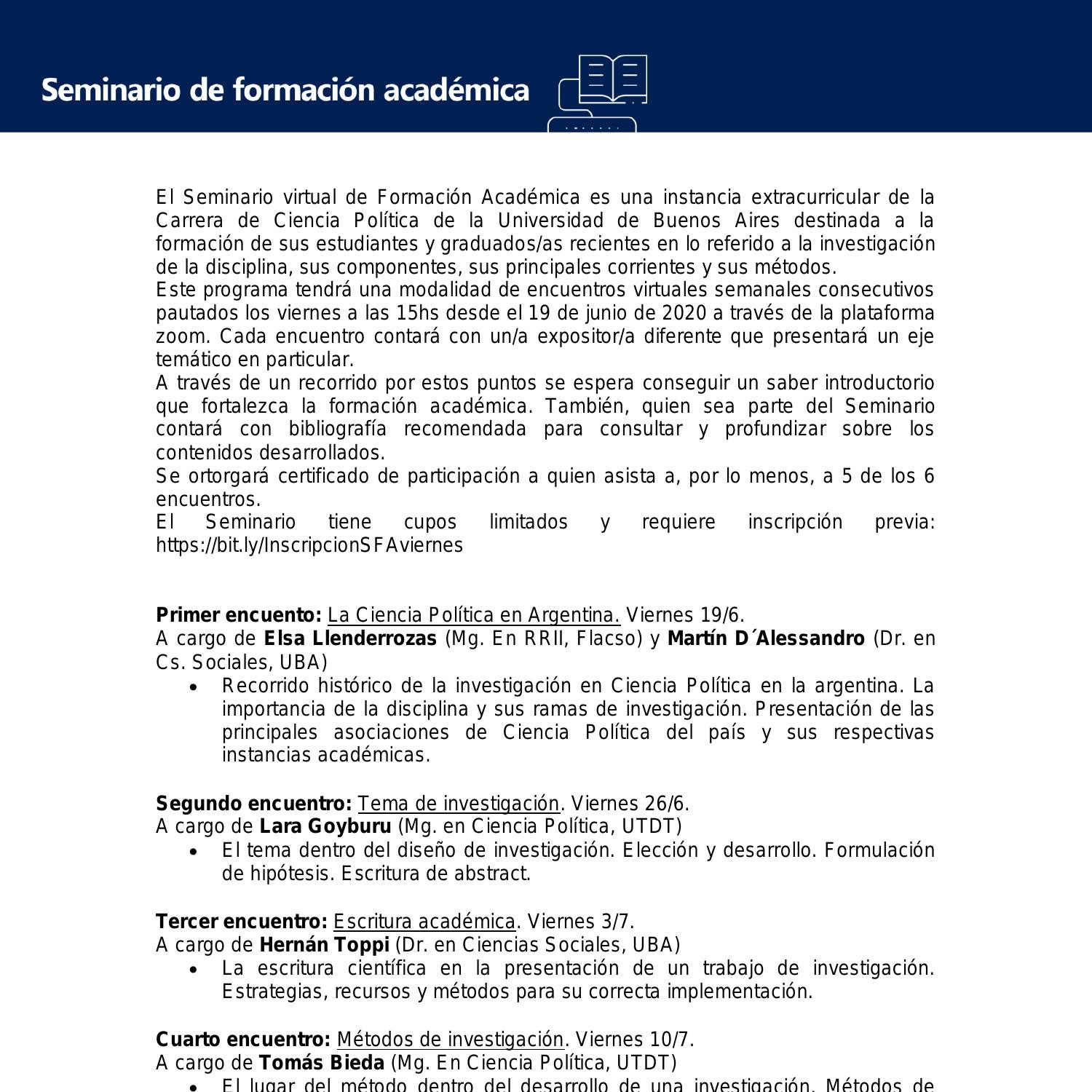 Programa Seminario de Formación Académica - Viernes 15hs - CP UBA 2020.pdf | DocDroid