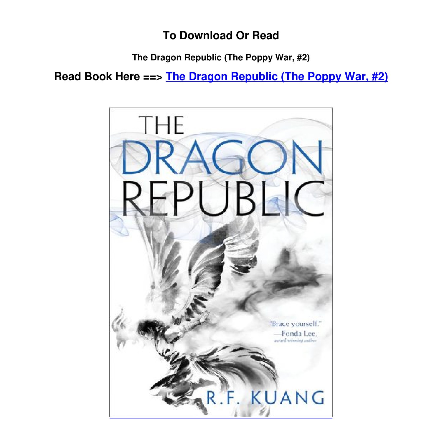 ePub Download The Dragon Republic The Poppy War 2 BY R F Kuang.pdf ...