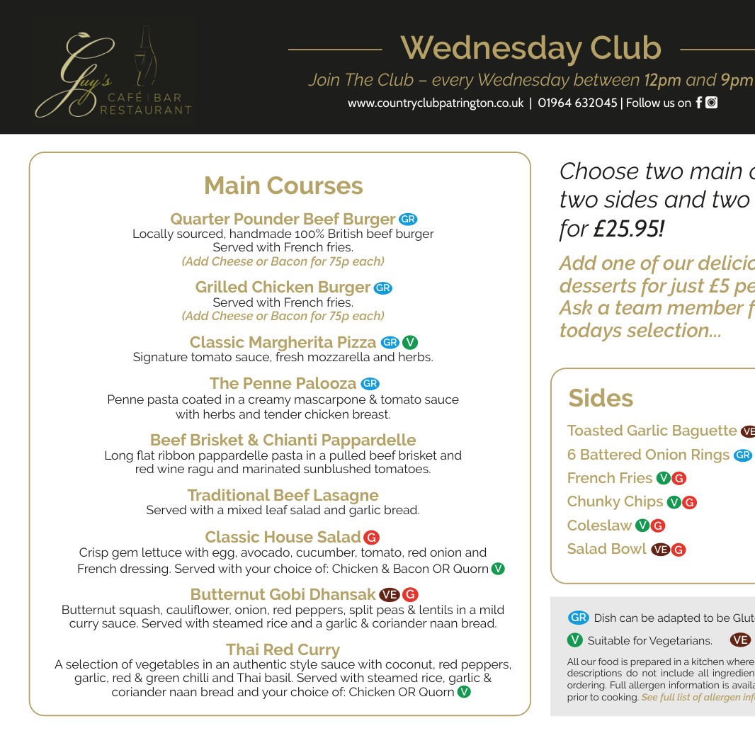 Wednesday Club Menu.pdf | DocDroid