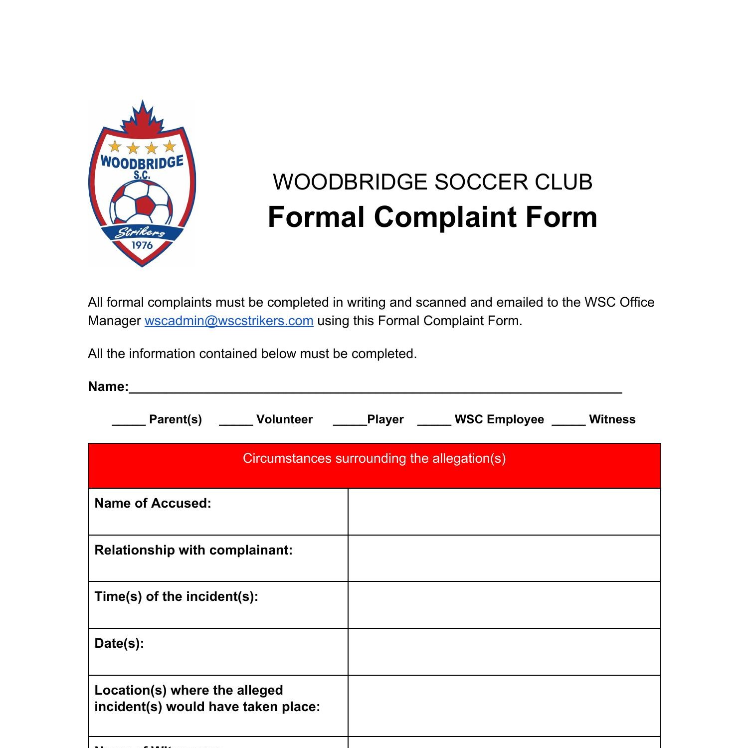 Formal Complaint Form.pdf | DocDroid