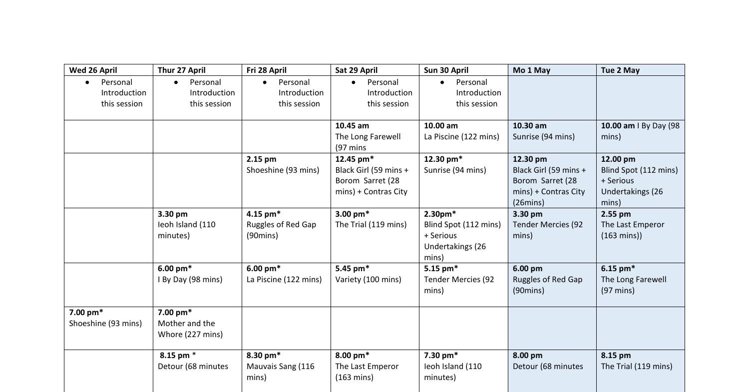 Cinema Reborn 2023 Timetable.docx | DocDroid