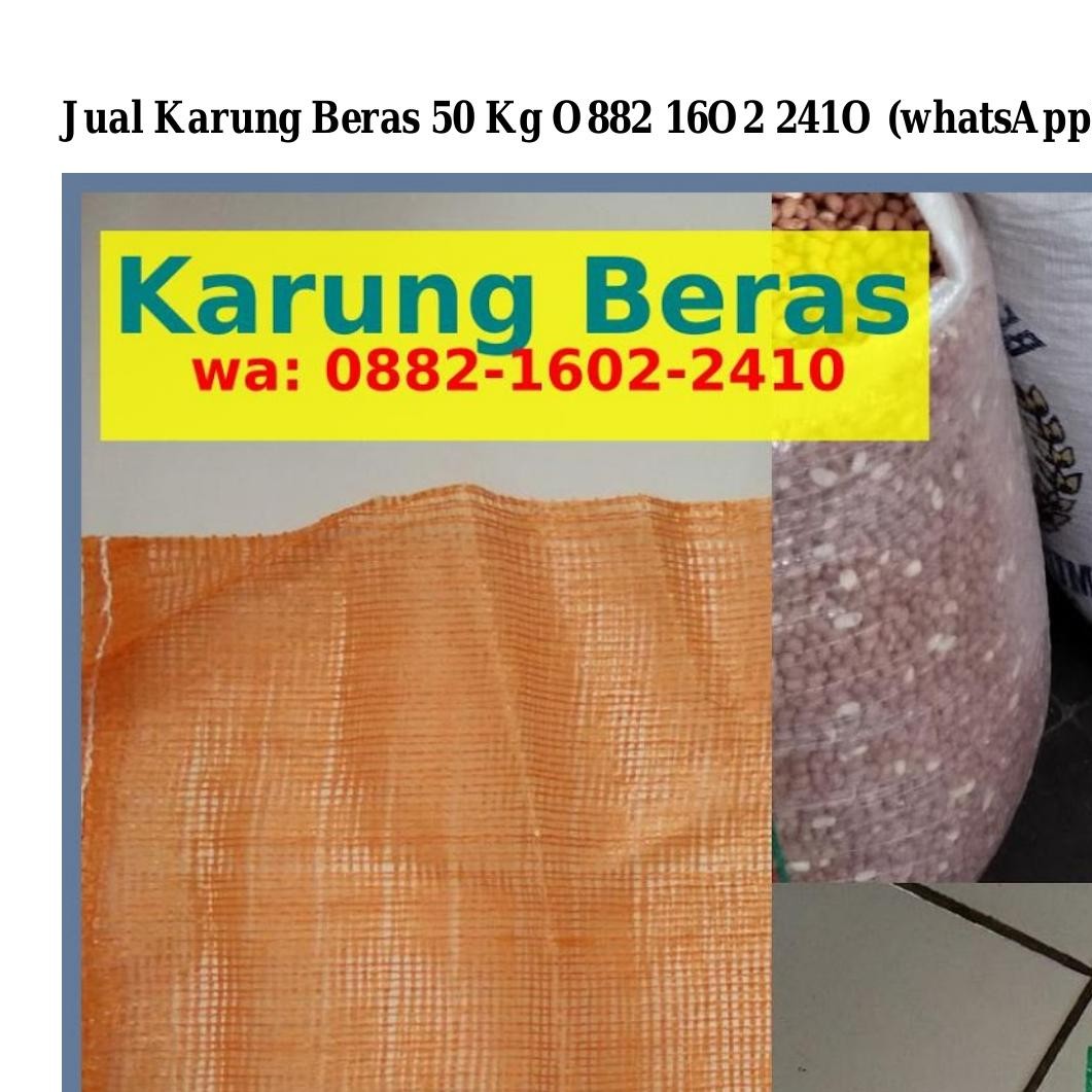Jual Karung Beras 50 Kg.pdf | DocDroid