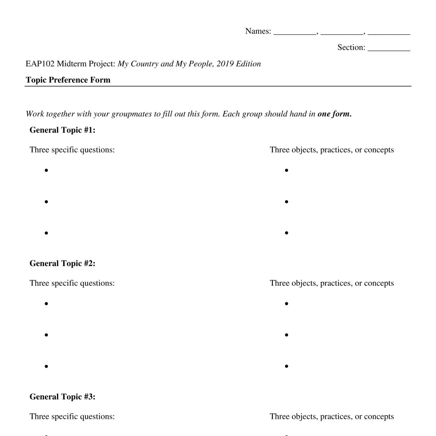 EAP102 Midterm Project - Topic Preference Sheet.docx | DocDroid