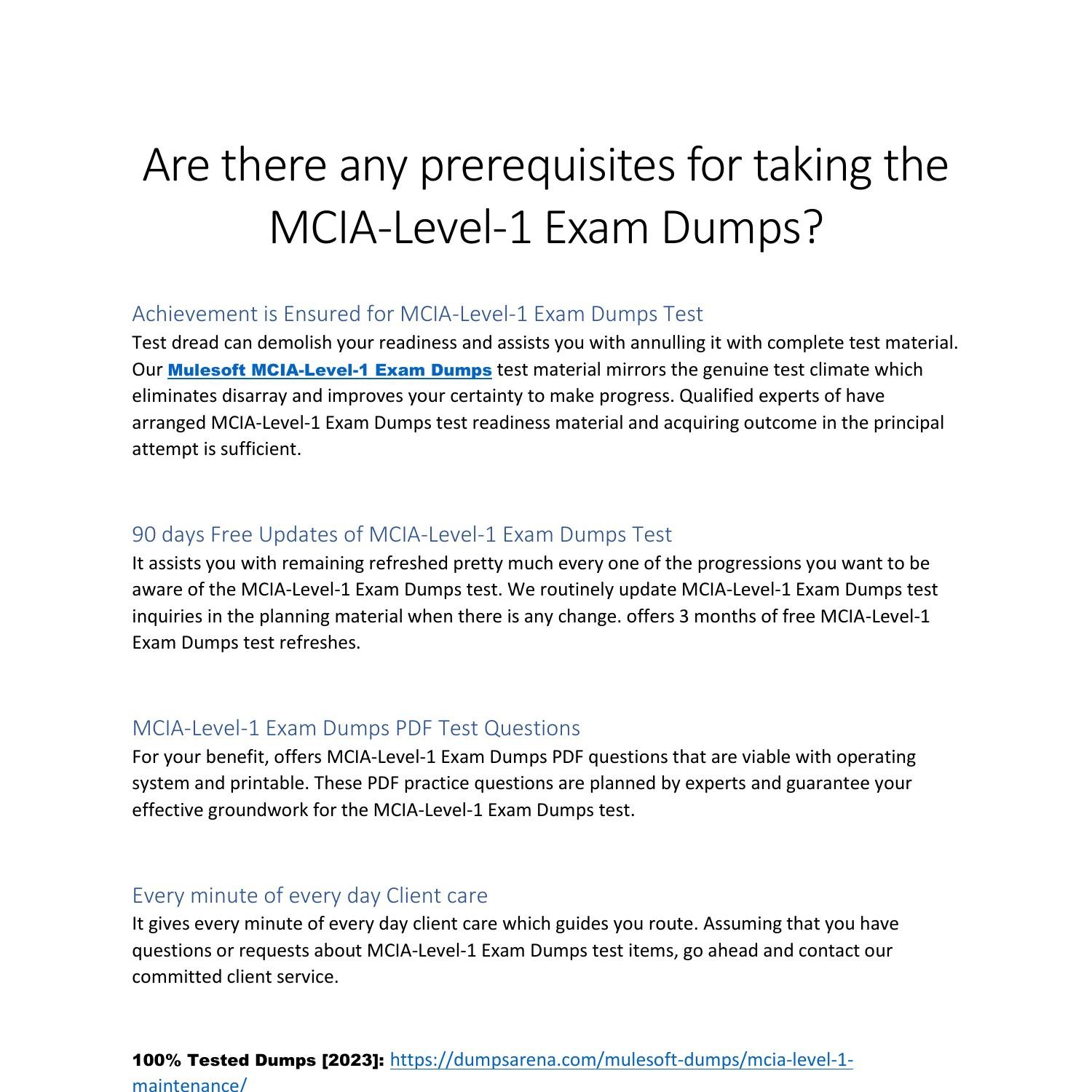 Mulesoft MCIA-Level-1 Exam Dumps.pdf | DocDroid