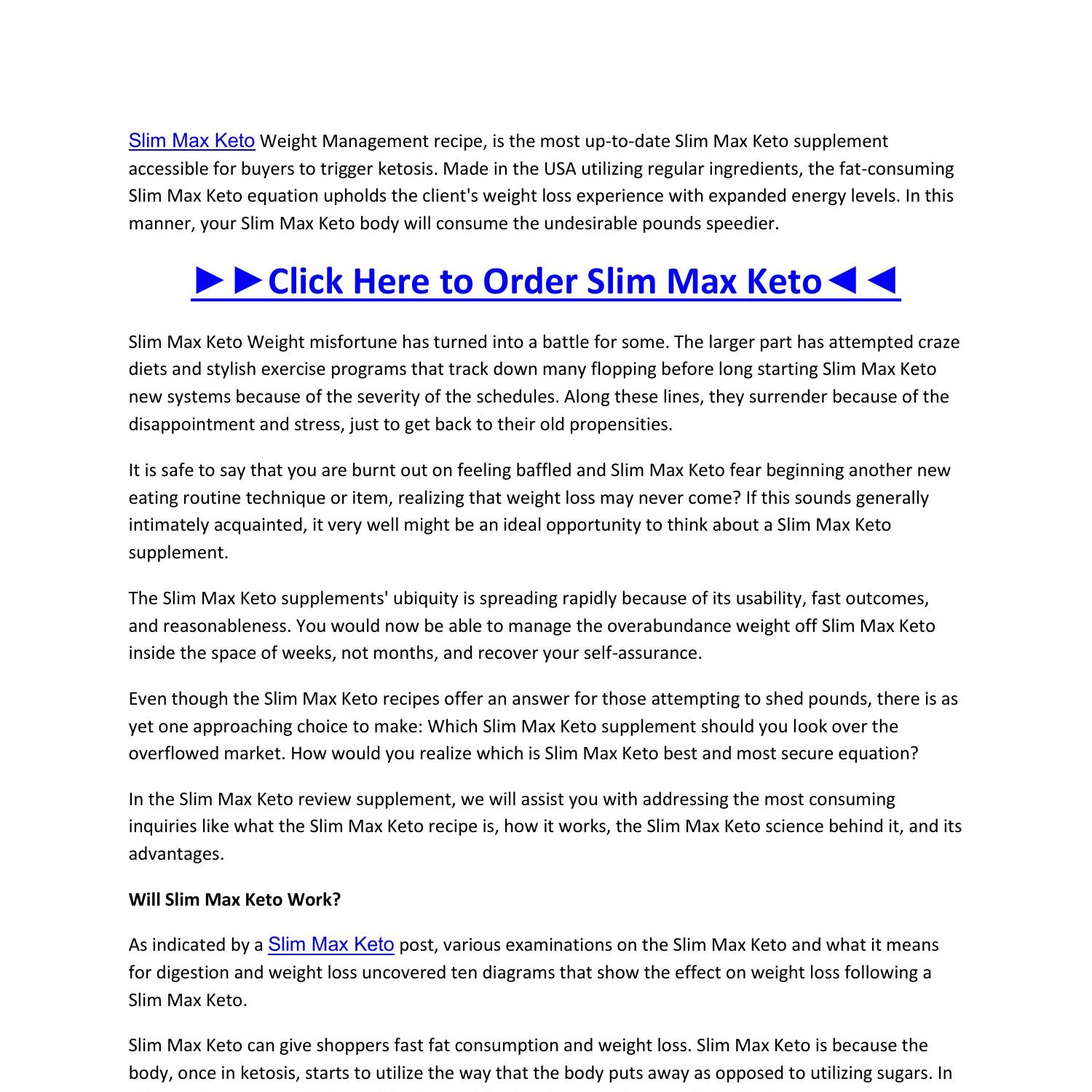 Slim Max Keto.docx | DocDroid