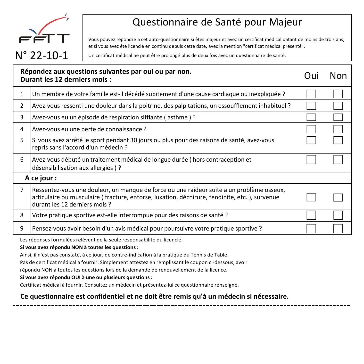 Questionnaire de santé Majeur.docx | DocDroid