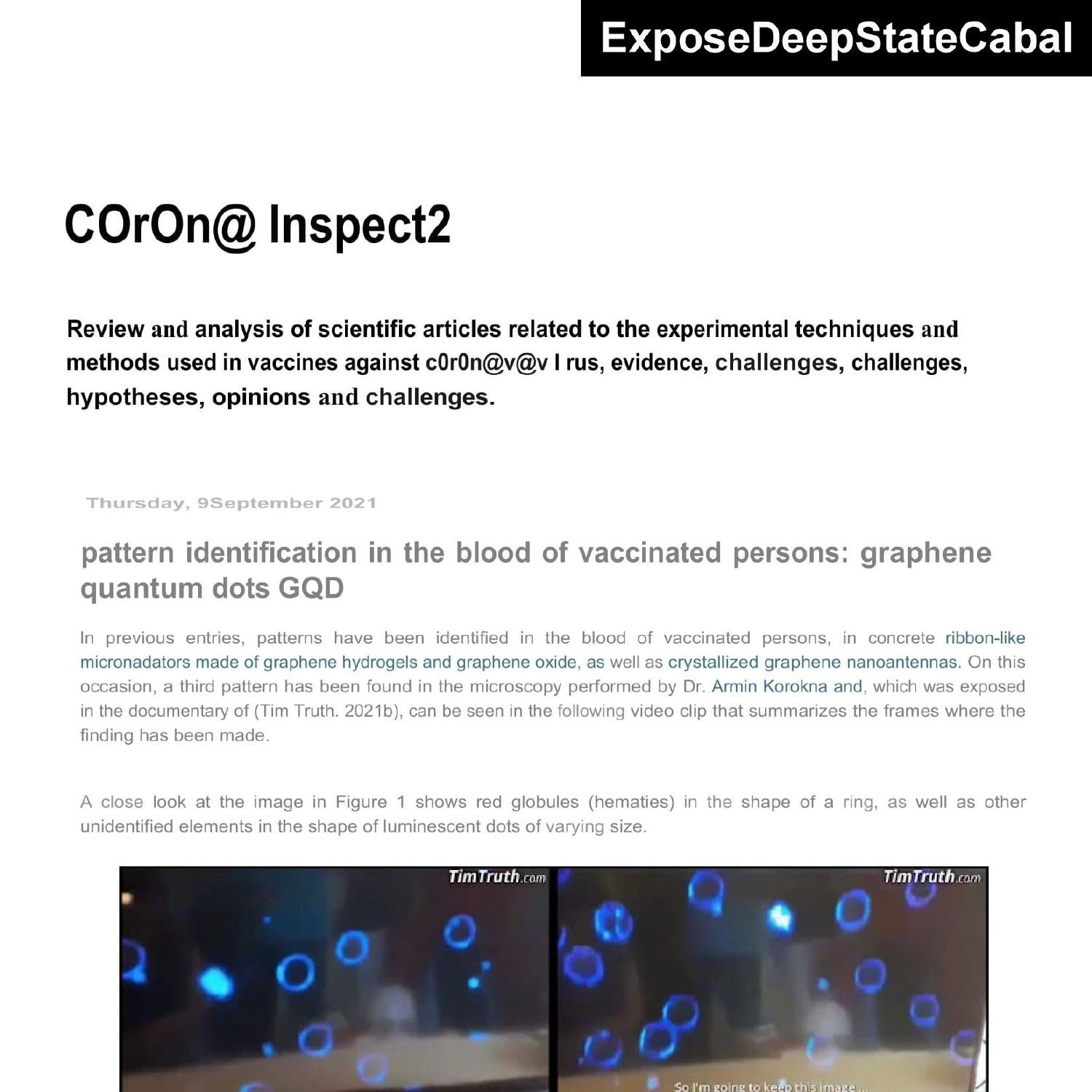 Pattern identification in the blood of vaccinated persons: graphene ...