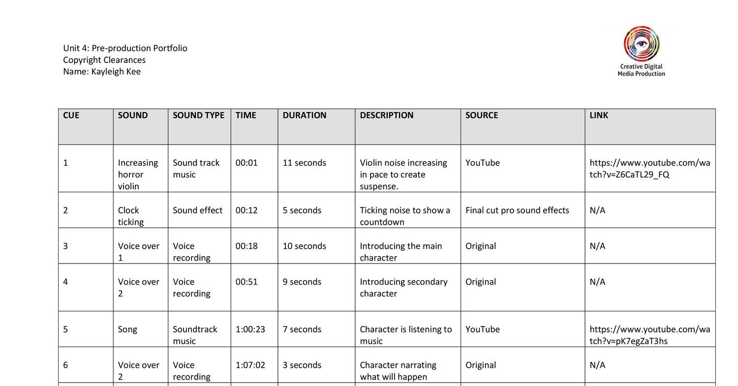 SOUND LOGGING SHEET.docx | DocDroid