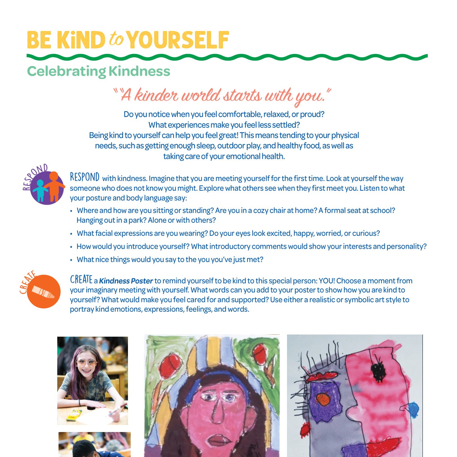 Student Thinking Sheet_Be Kind to Yourself_Crayola Education.pdf | DocDroid