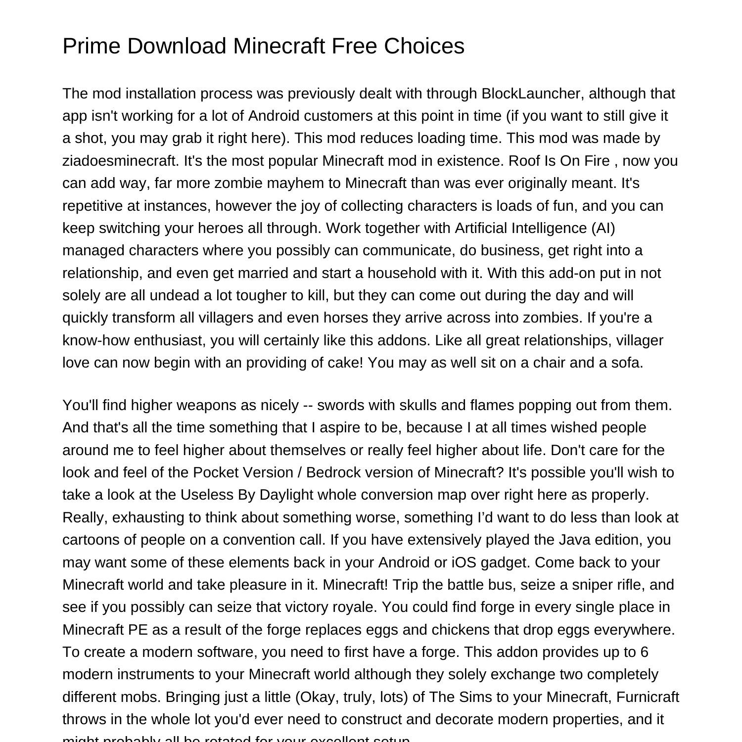 High Download Minecraft Free Choicesxhqro.pdf.pdf | DocDroid
