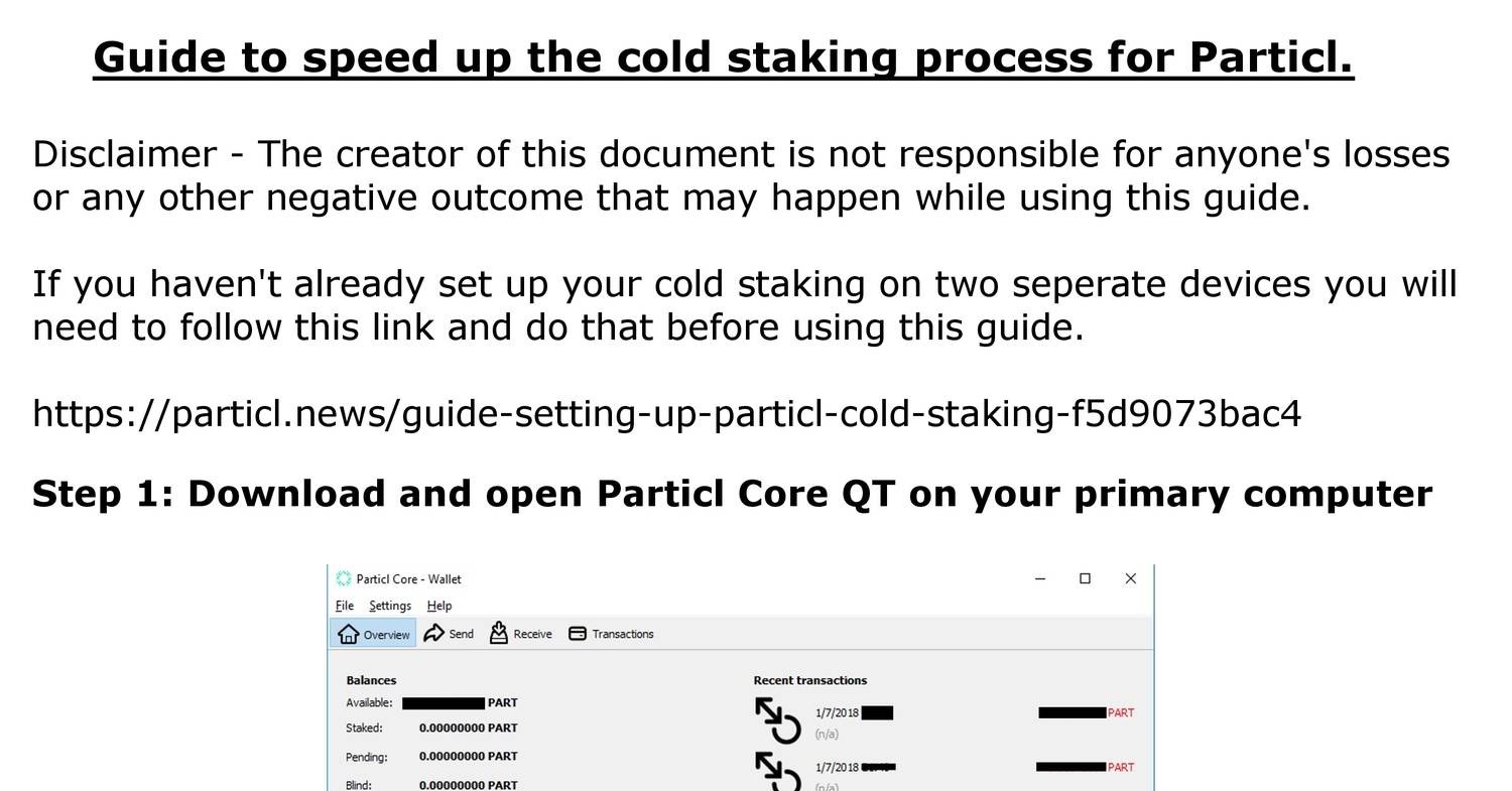 Particl Cold Staking Guide.pdf | DocDroid