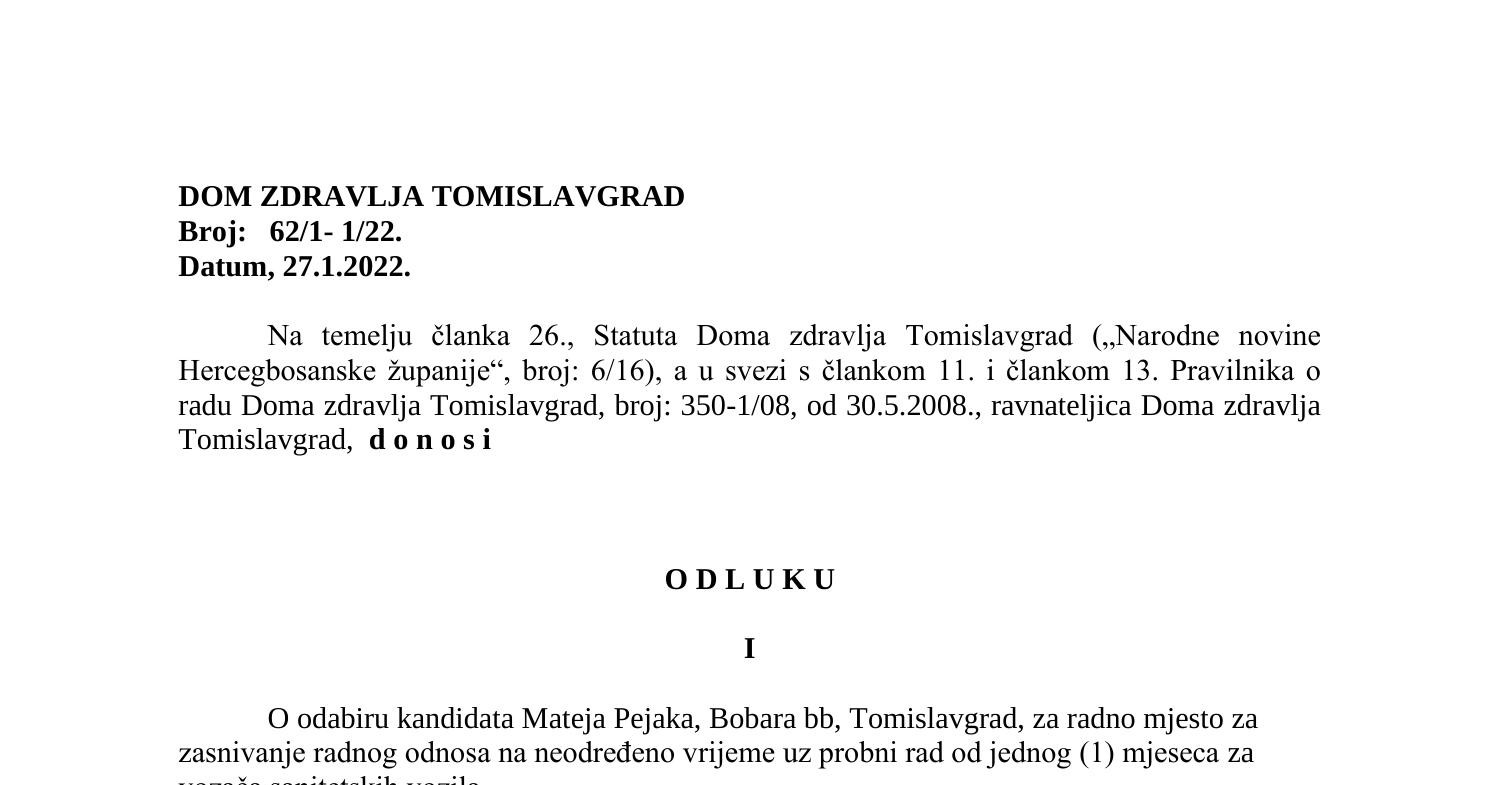 ODLUKA O IZBORU KANDIDATA.docx | DocDroid