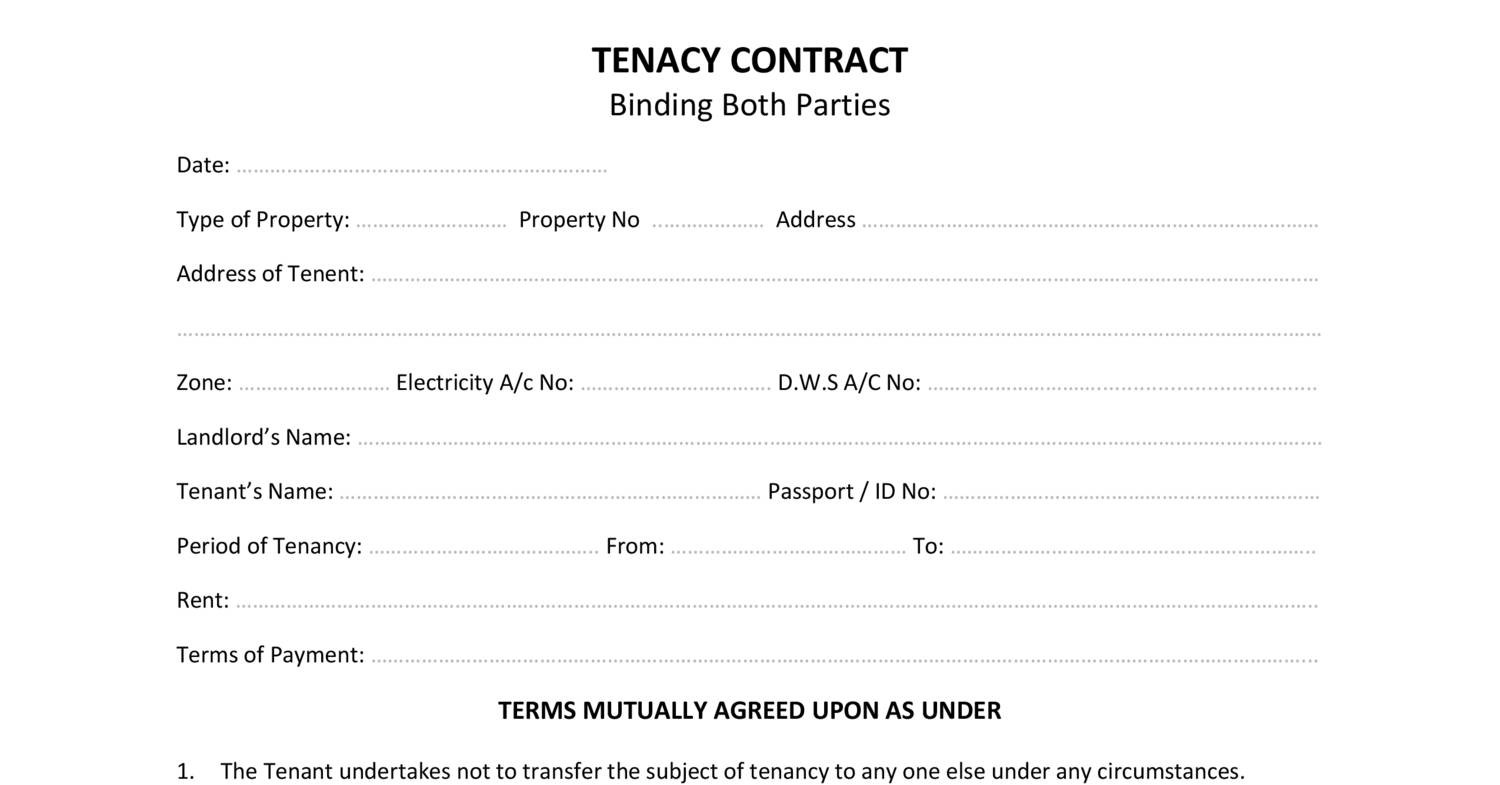 QATAR TENACY CONTRACT_Template.pdf | DocDroid
