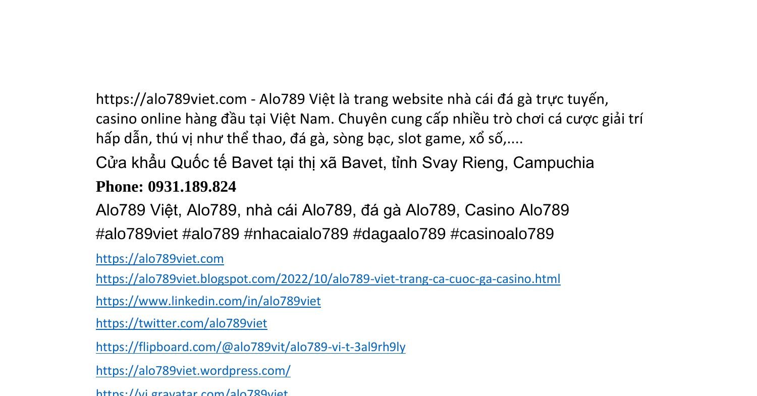 Alo789 Việt.docx | DocDroid