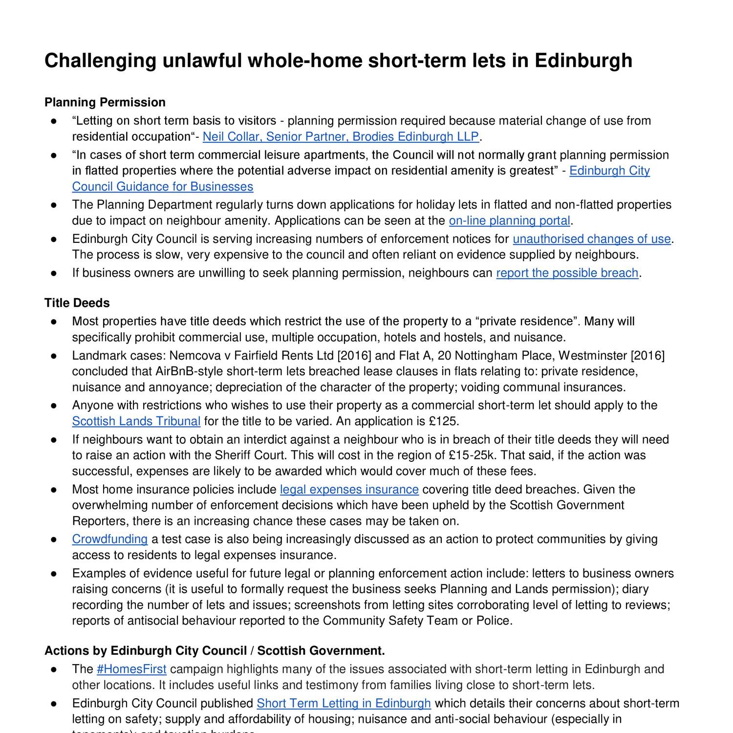 UPDATE Information Sheet - Short Term Letting.pdf | DocDroid