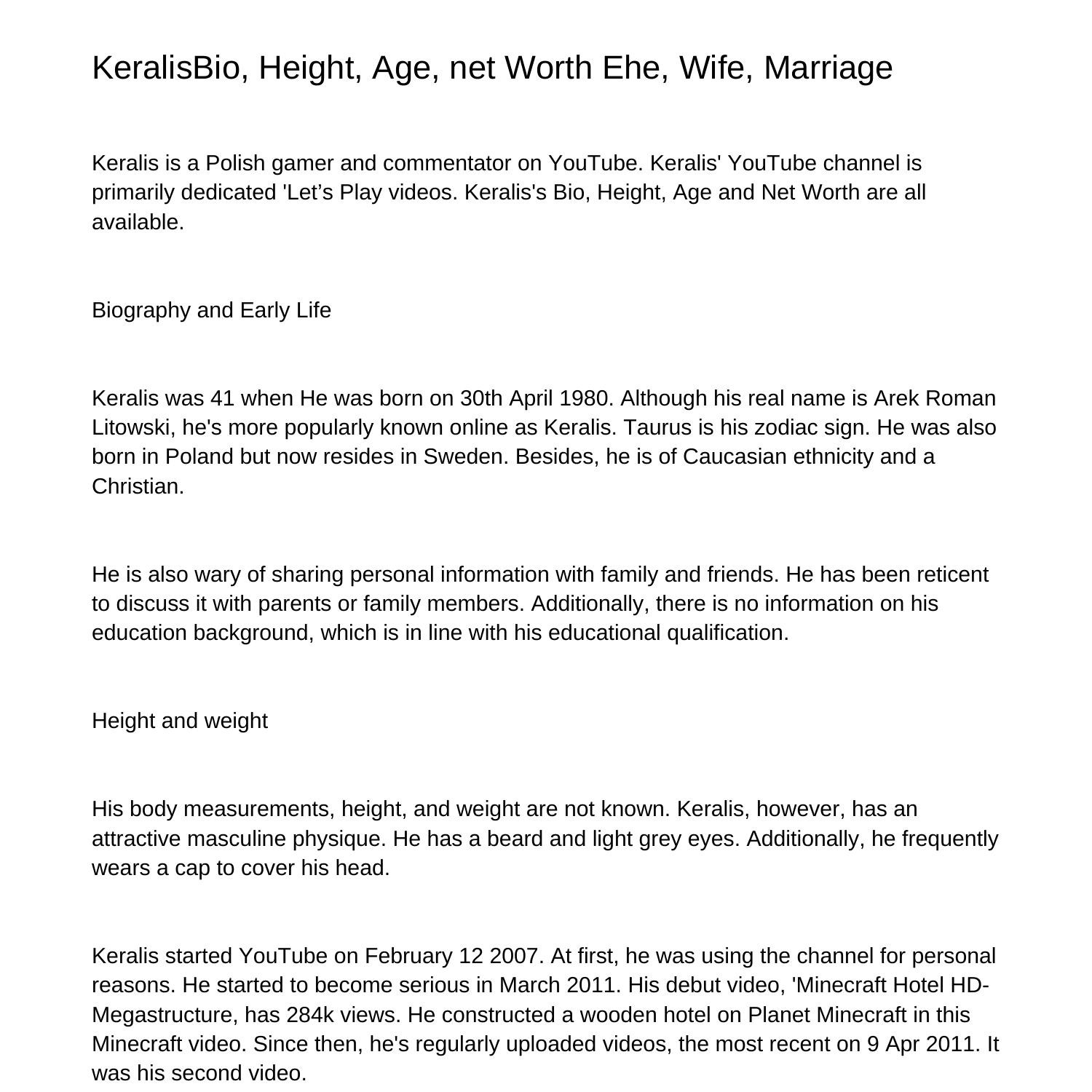 Keralis Bio Height Age net Worth Wife Marriage and Wifebgemk.pdf.pdf | DocDroid